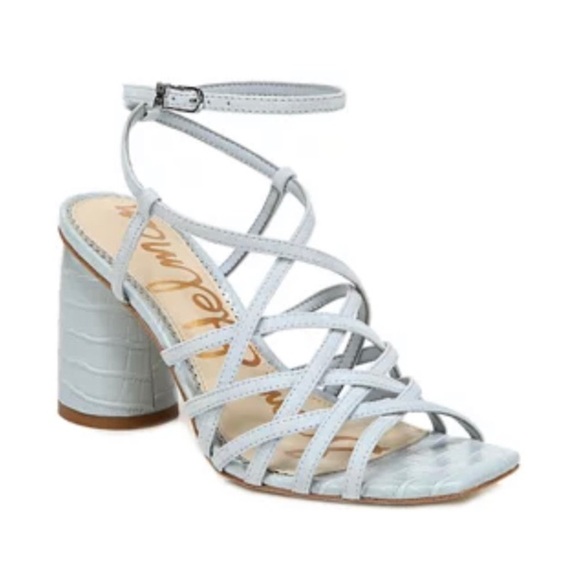 Sam Edelman | Shoes | Sam Edelman Blue Daffodil Crocodile Embossed ...